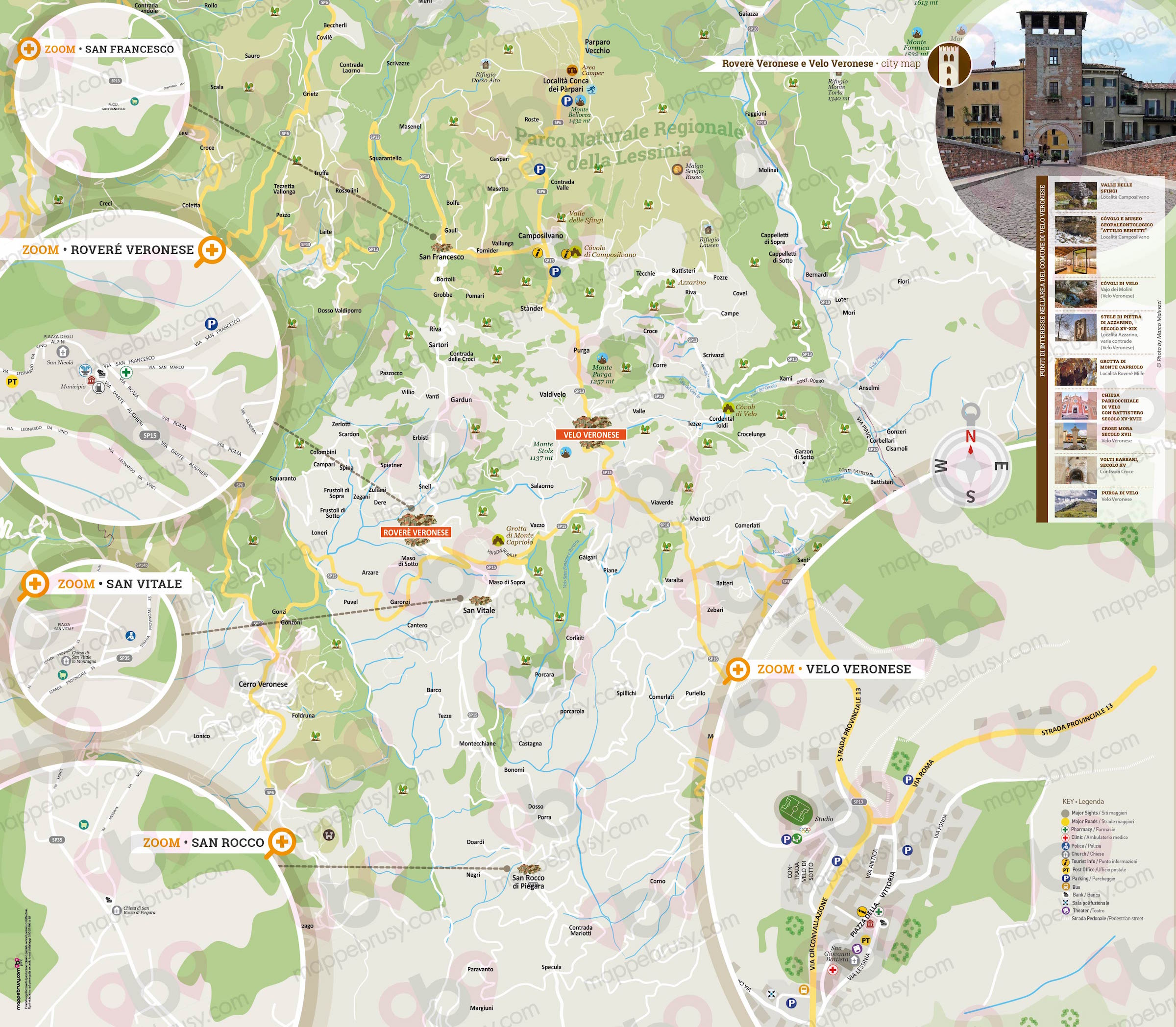 Territorio Roverè e Velo Veronese - Mappe Brusy