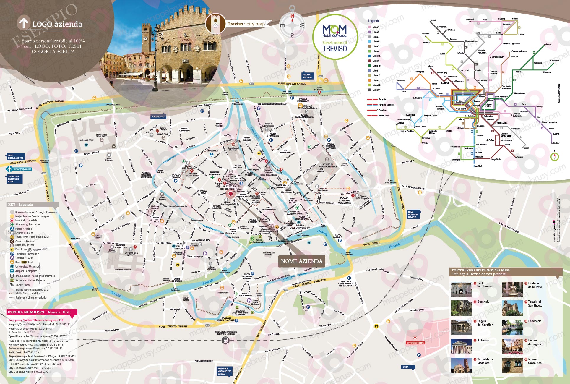 Treviso - Mappe Brusy